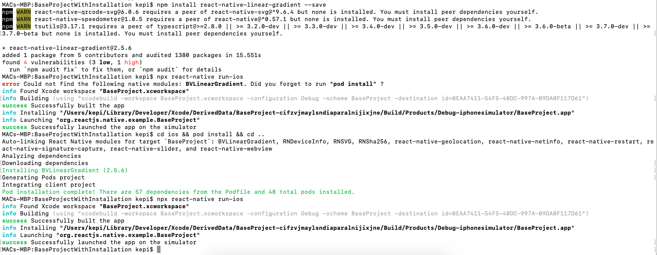 Invariant Violation Requirenativecomponent Bvlineargradient Was Not Found In The Uimanager