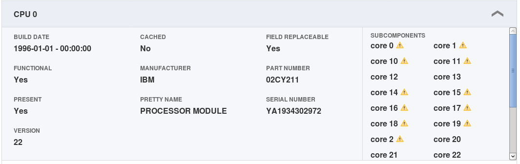 Gui Warning Icons Displayed In Cores Of Cpu That Are Present And Functional · Issue 2989