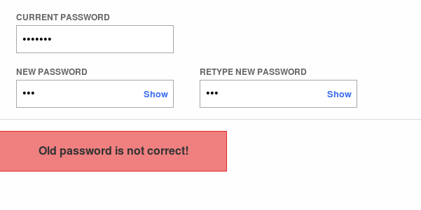 GUI: User password failed to change and no confirmation text / rejection text · Issue #2969 ...