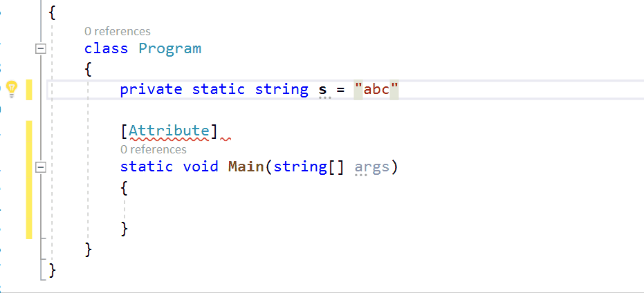 Complete Statement should not move semicolons through "[" and ...