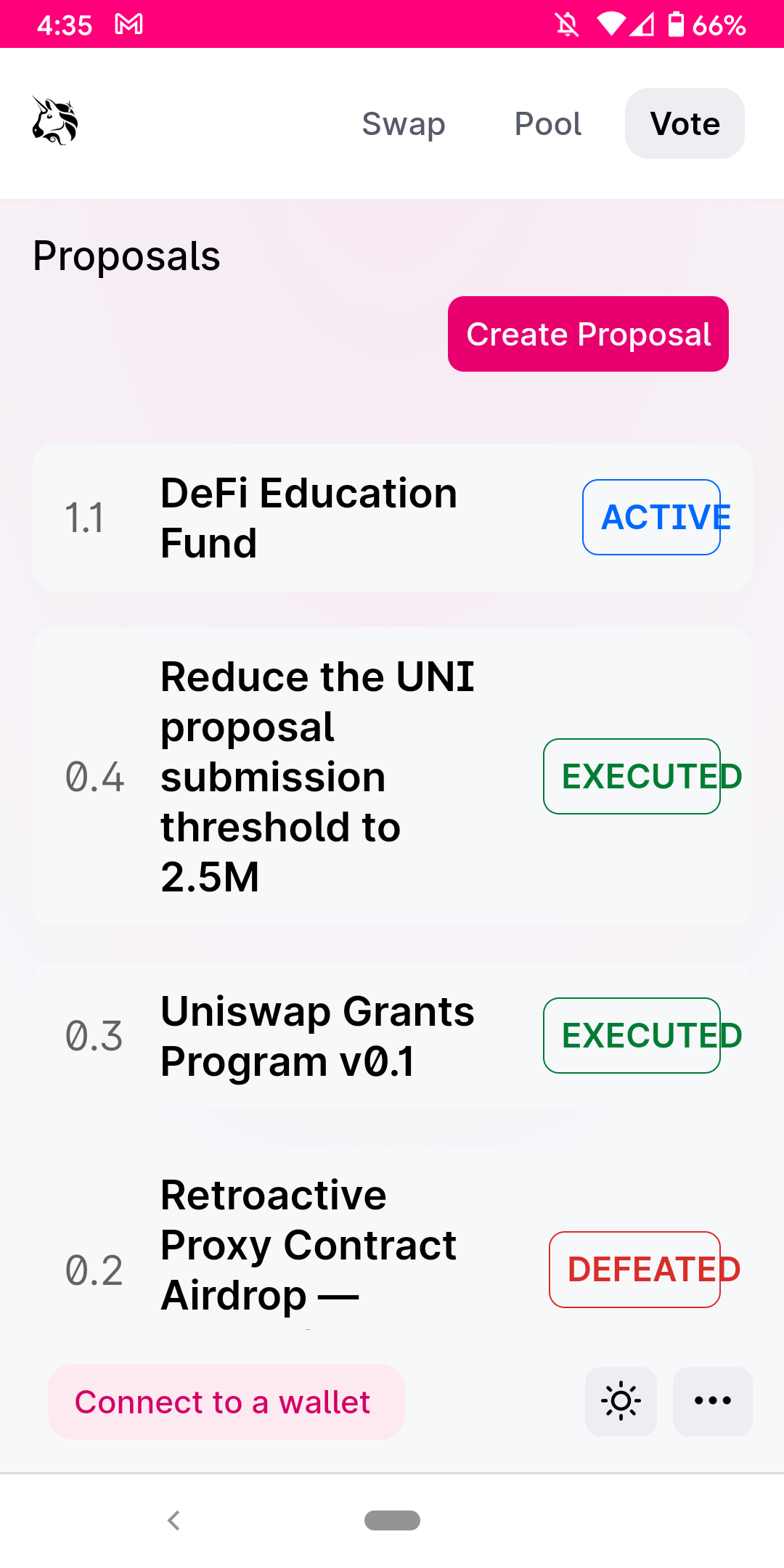 Proposal status layout bug · Issue #1904 · Uniswap/interface · GitHub