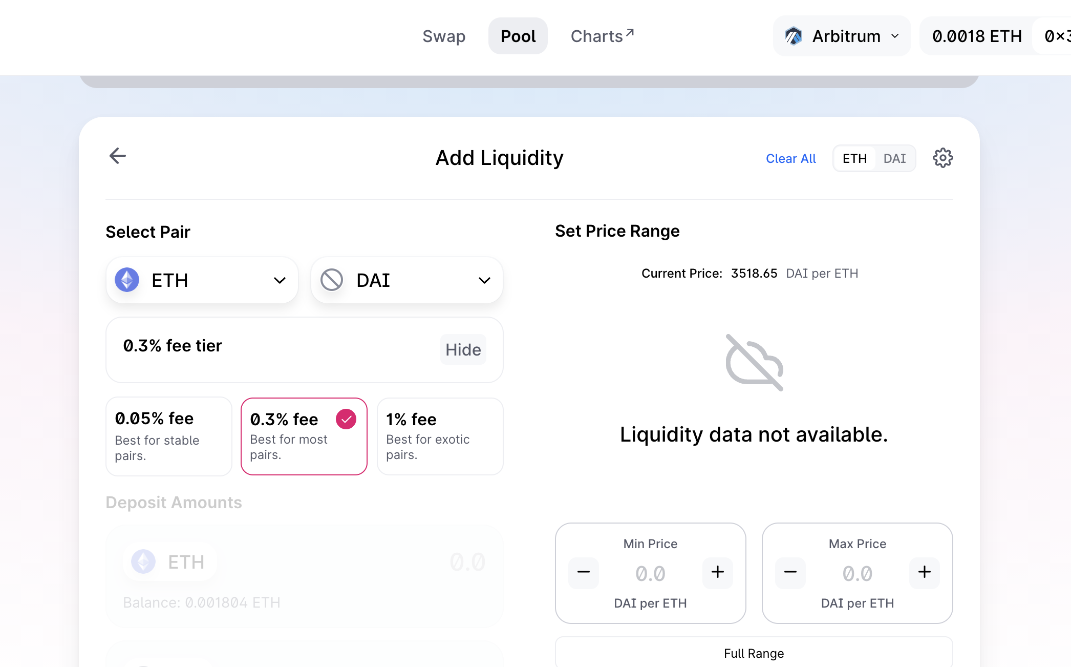 Add Liquidity UX missing data on Arbitrum · Issue #2571 · Uniswap/interface · GitHub