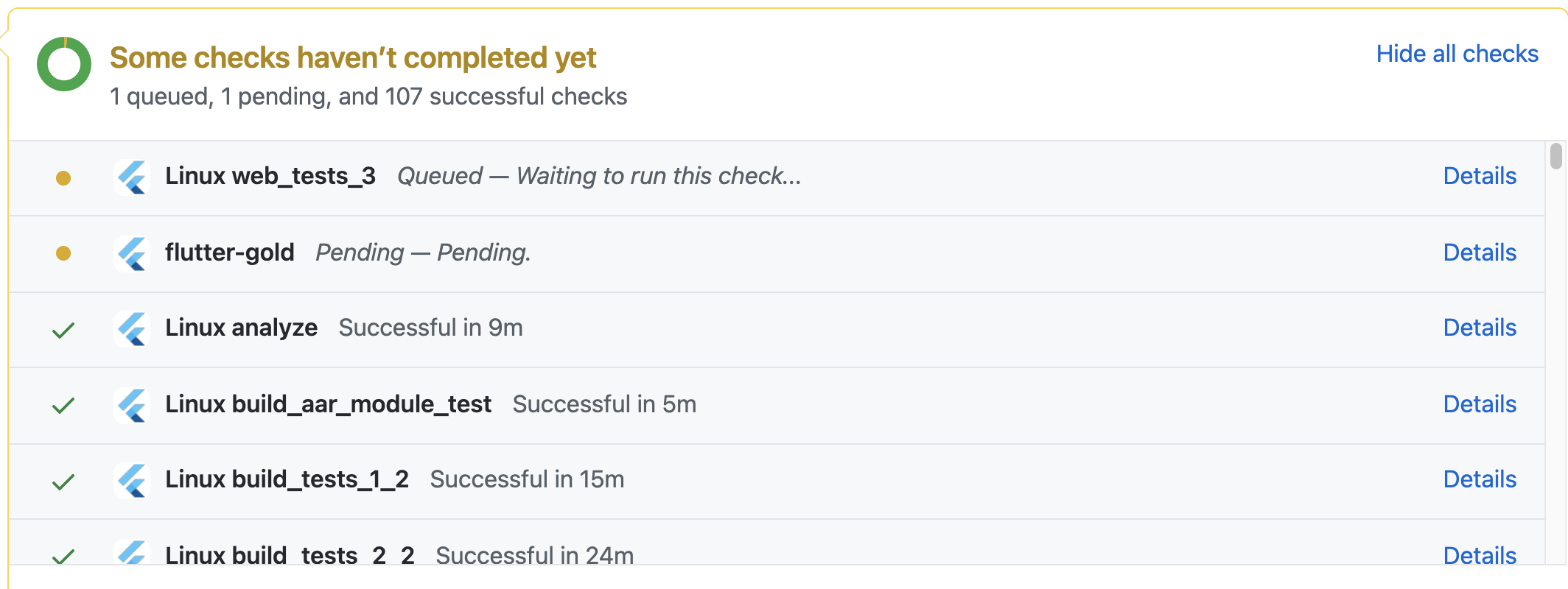 LUCI presubmit check stuck pending due to buildbucket 500 · Issue #86948 · flutter/flutter · GitHub