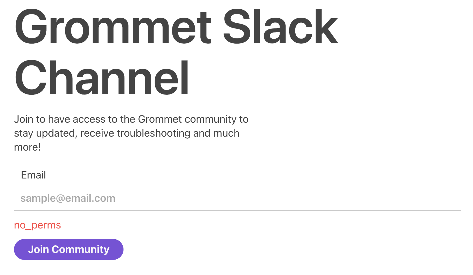 Slack Invite No Longer Working · Issue 5734 · Grommetgrommet · Github