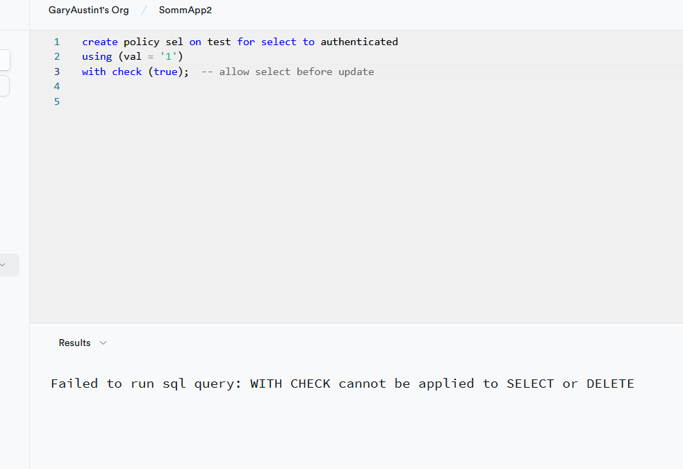 RLS: Update with where clause checks select policy · supabase · Discussion #9536 · GitHub