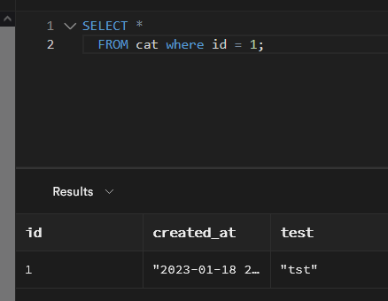 Deleting a table and recreating same to change int/uuid columns requires a database restart ...