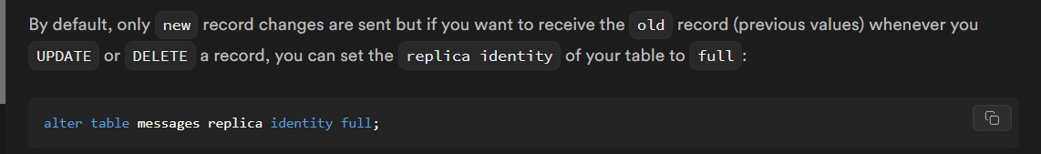 Unable to search docs with query: subscription payload old data · Issue #12112 · supabase ...