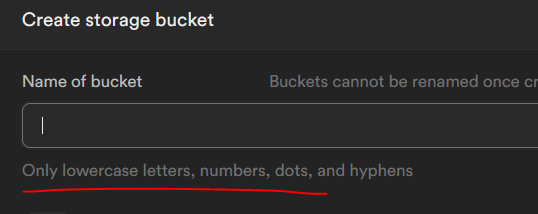 The storage UI allows a trailing space for bucket name, but this does not work. · Issue #16641 ...