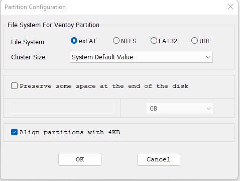 [issue]: Disk structure selection and in Command Line installation · Issue #2151 · ventoy/Ventoy ...