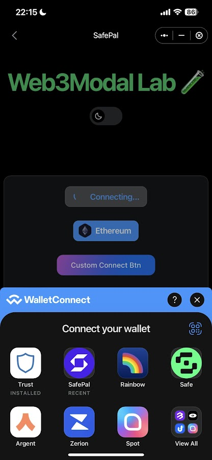 [bug] Dapps in SafePal not worked · Issue #982 · reown-com/appkit · GitHub