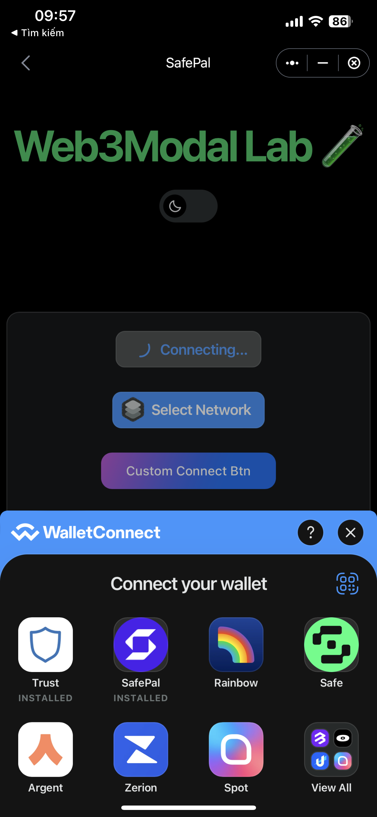 [bug] Dapps in SafePal not worked · Issue #982 · reown-com/appkit · GitHub