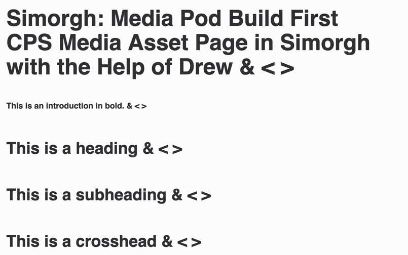 MAP Blocks - Handle Special Characters: & · Issue #4153 · bbc/simorgh · GitHub