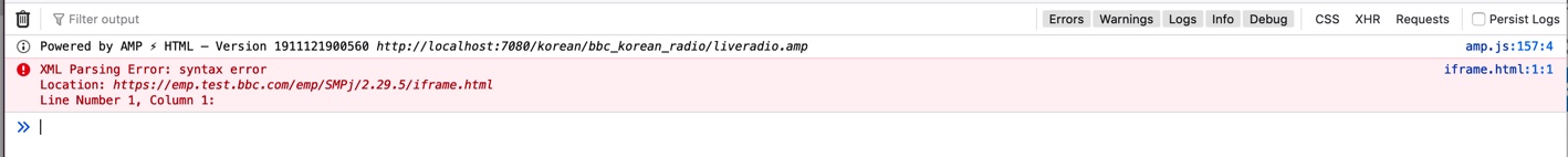 Bump error on live radio AMP pages · Issue #4457 · bbc/simorgh · GitHub