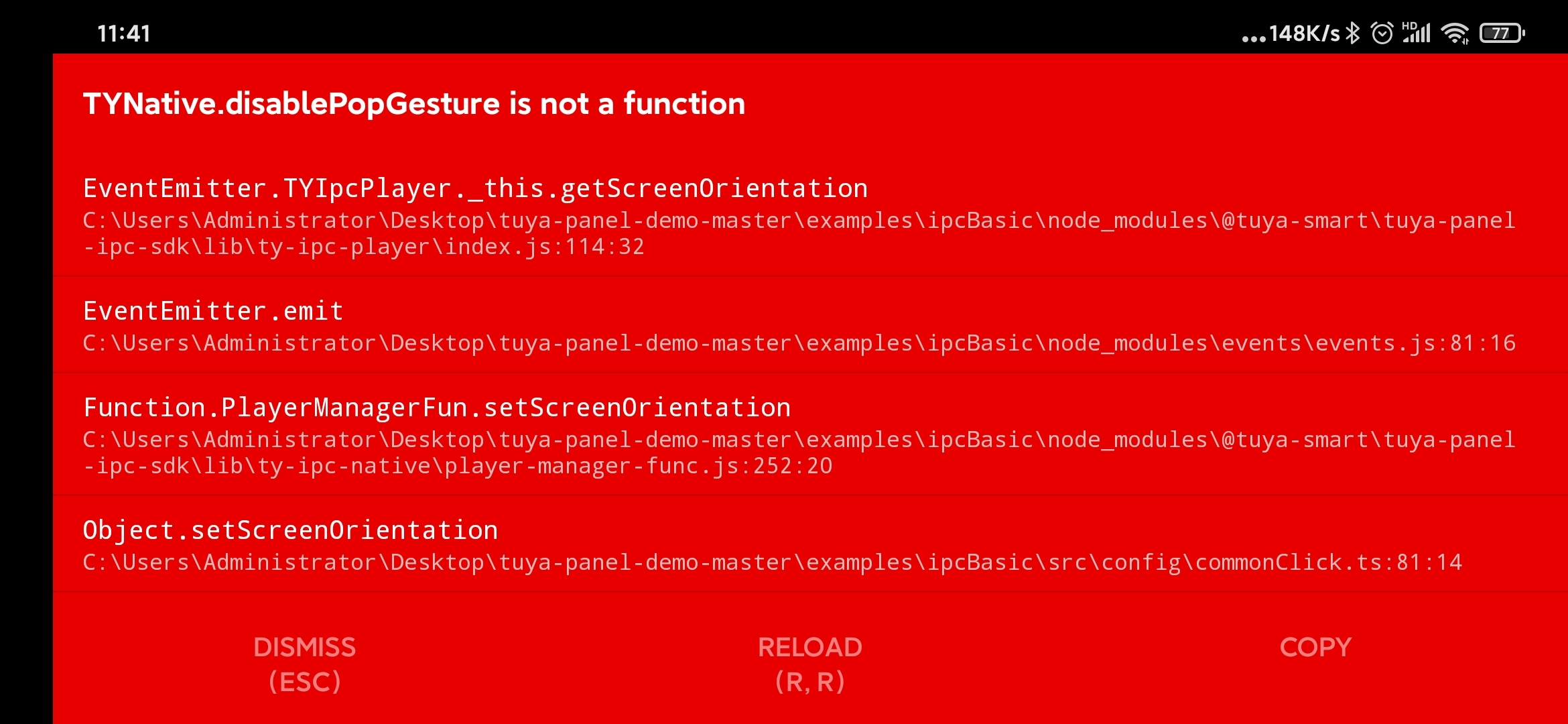tuya-panel-demo/examples/ipcBasic 全屏播放错误 · Issue #17 · tuya/tuya-panel-sdk · GitHub
