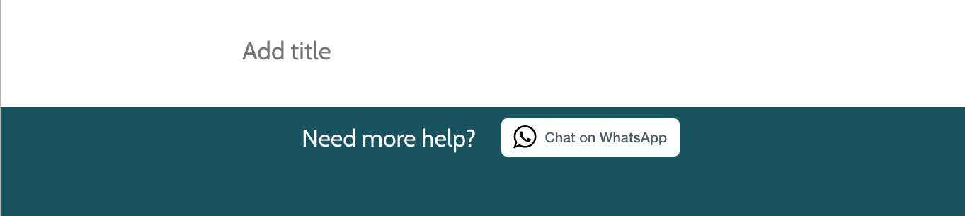 Contact with WhatsApp · Issue #127 · Automattic/blockpatterns · GitHub