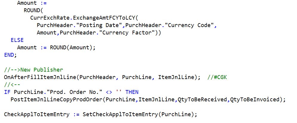 [EventRequest] Codeunit 90 “Purch.-Post”, PostItemJnlLine[local ...