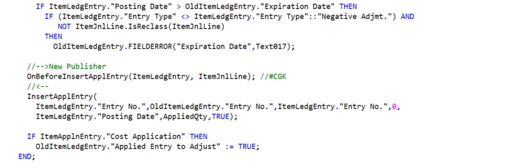 [EventRequest] codeunit 22 “Item Jnl.-Post Line”, ApplyItemLedgEntry[local] · Issue #3990 ...