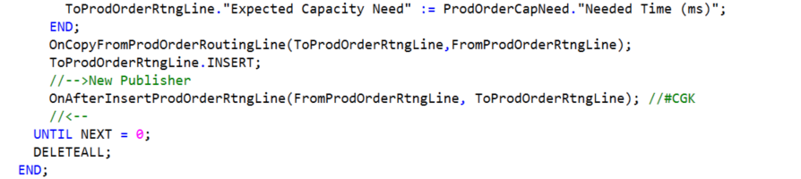 [EventRequest] Codeunit 5407 “Prod. Order Status Management”, TransProdOrderRtngLine[local ...