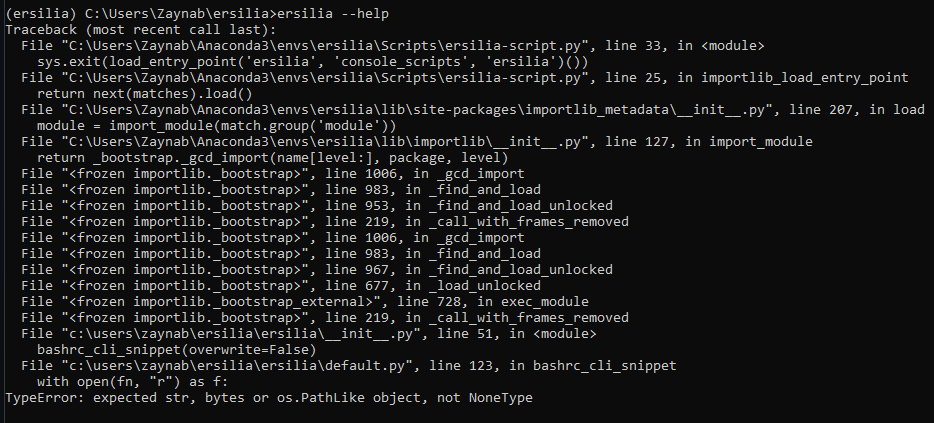 馃悰 Bug Typeerror Expected Str Bytes Or Os Pathlike Object Not Nonetype 路 Issue 297 路 Ersilia