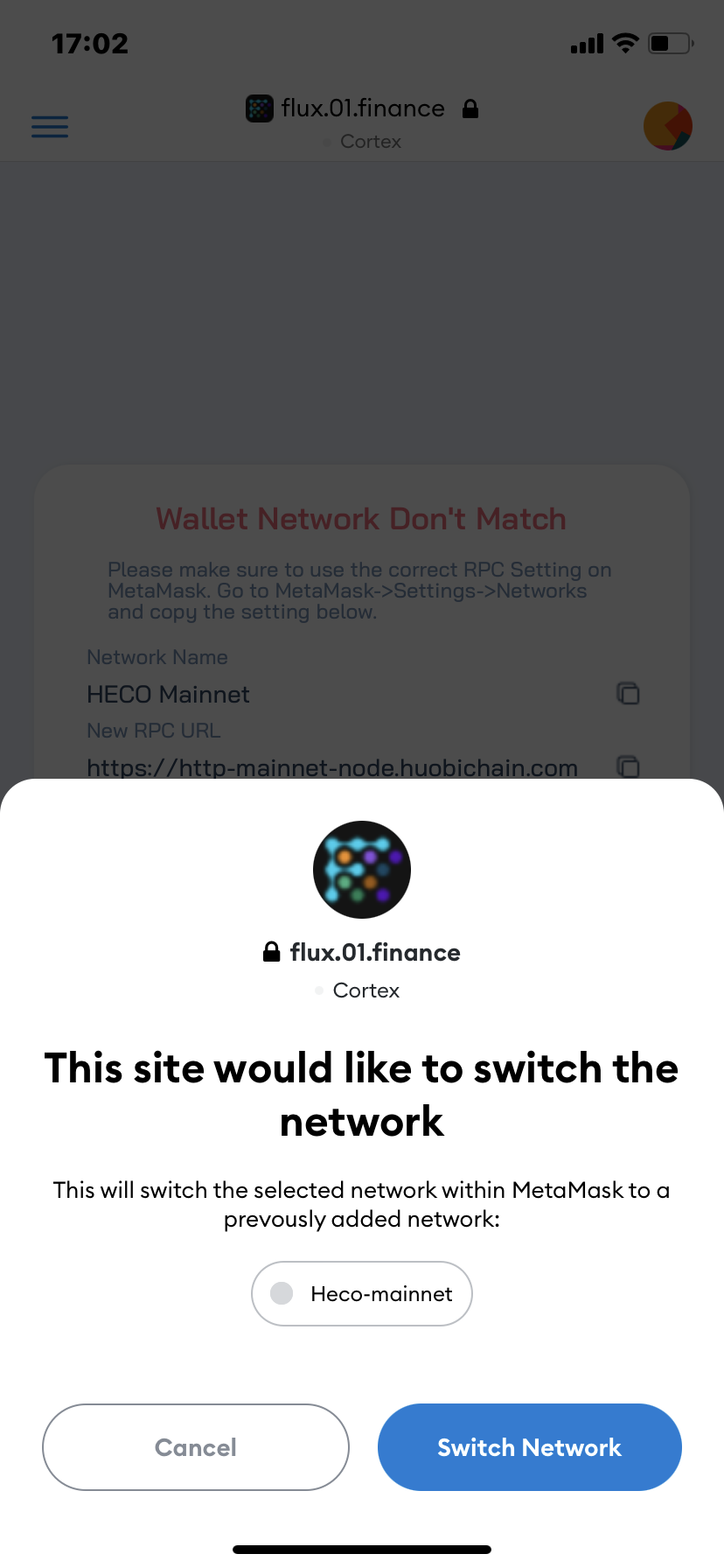 I found wallet_switchEthereumChain and wallet_addEthereumChain are not work in my iphone ...