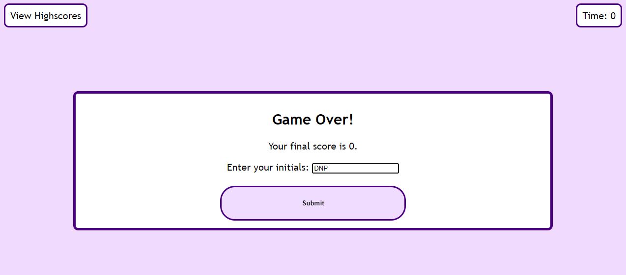 Github Park Dcoding Quiz Module4 Module 04 Web Apis Code Quiz 7830