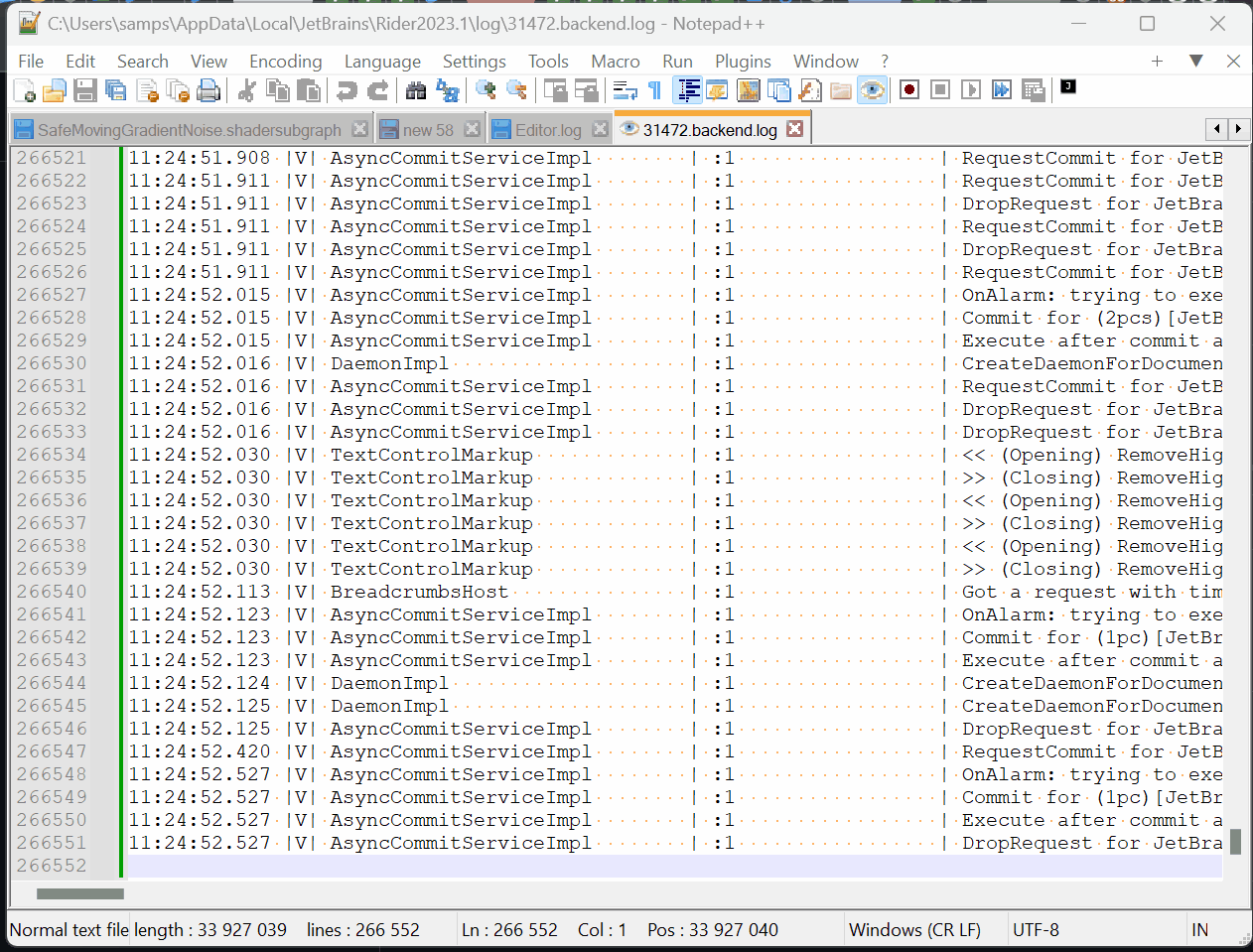 Monitoring (tail -f) is not working · Issue #4955 · notepad-plus-plus/notepad-plus-plus · GitHub