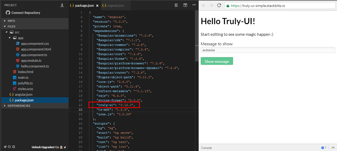 Stackblitz Demo Not Working With 3120 · Issue 299 · Temainfosoftware