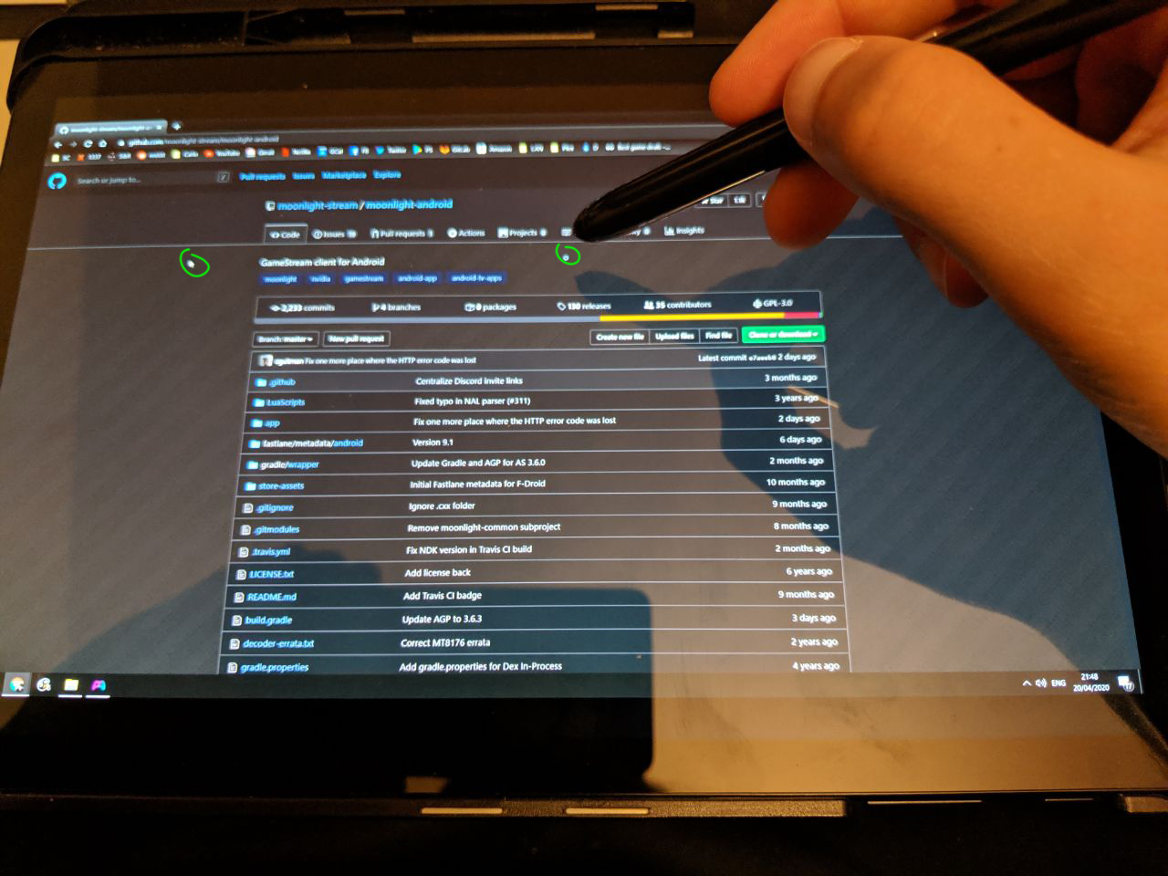 Gap between stylus position and mouse pointer with multiple monitors on ...