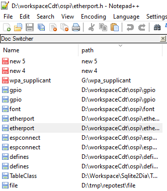 [Feature Extension Request] Doc Switcher -- Additional column with full file path for sorting ...