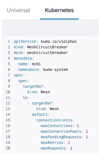 Mesh in new policies YAML · Issue #513 · kumahq/kuma-gui · GitHub