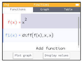 Function App - Graph problem with derivation function · Issue #1568 · numworks/epsilon · GitHub