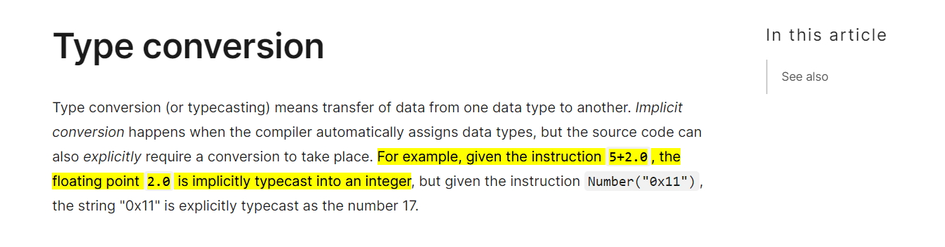 Inaccurate example for implicit type conversion · Issue #19293 · mdn/content · GitHub