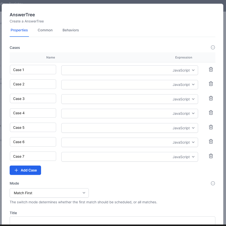 designer support to create custom activity based on the same switch ...