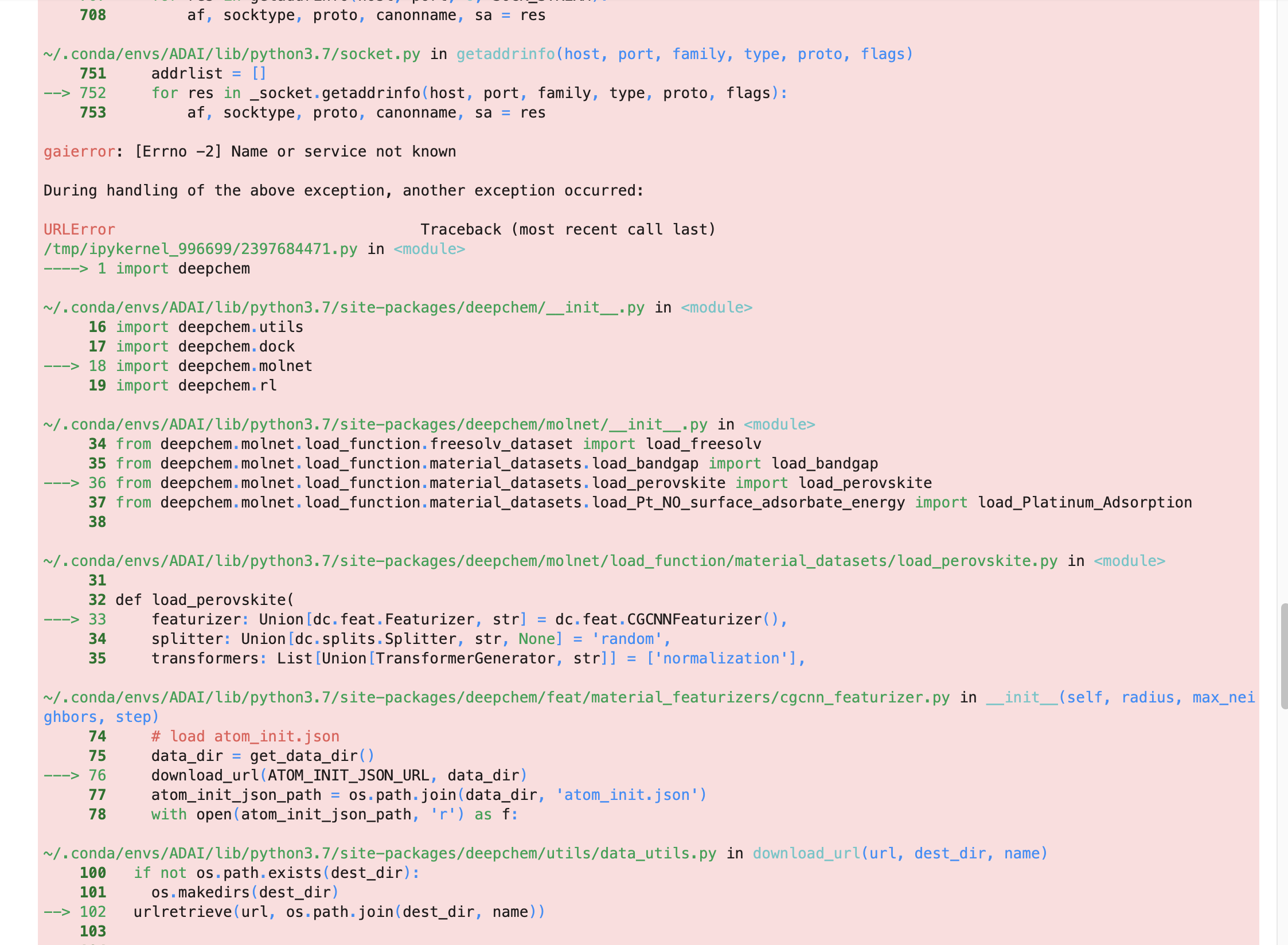 issue with importing deepchem on compute nodes on clusters without ...