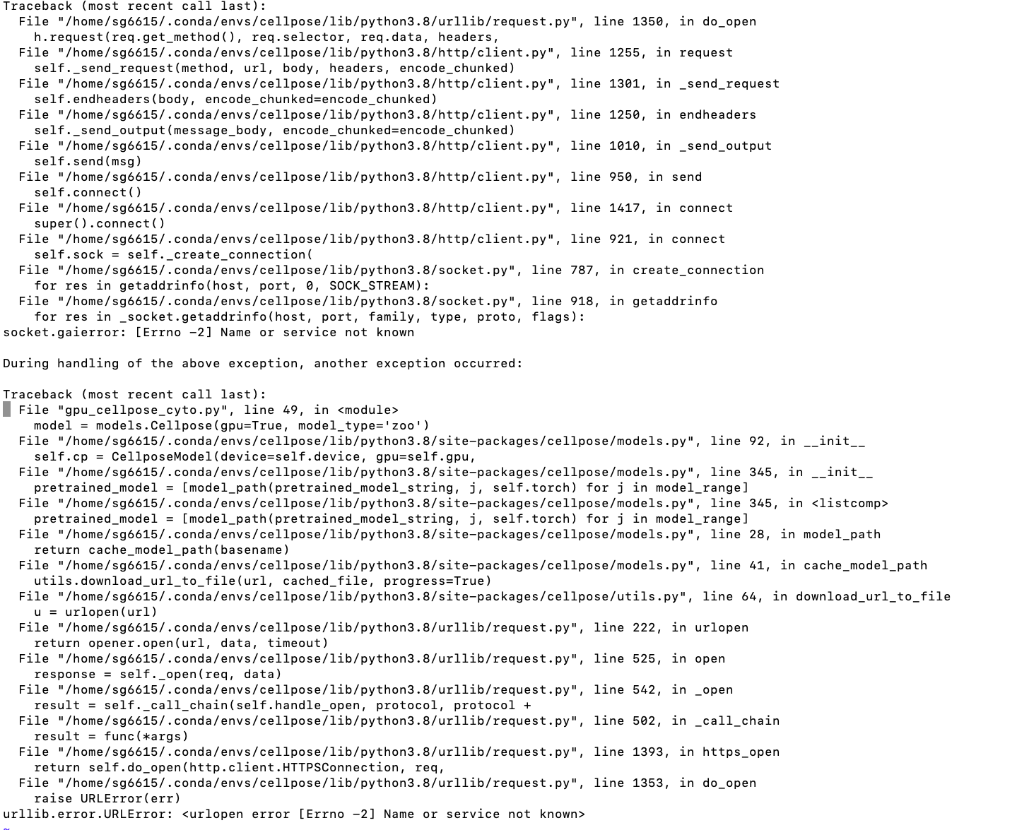 urllib error when change the type of model · Issue #585 · MouseLand/cellpose · GitHub