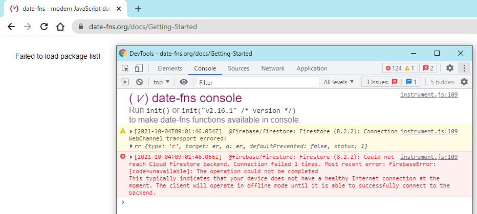 The Documentation is down · Issue #2661 · date-fns/date-fns · GitHub