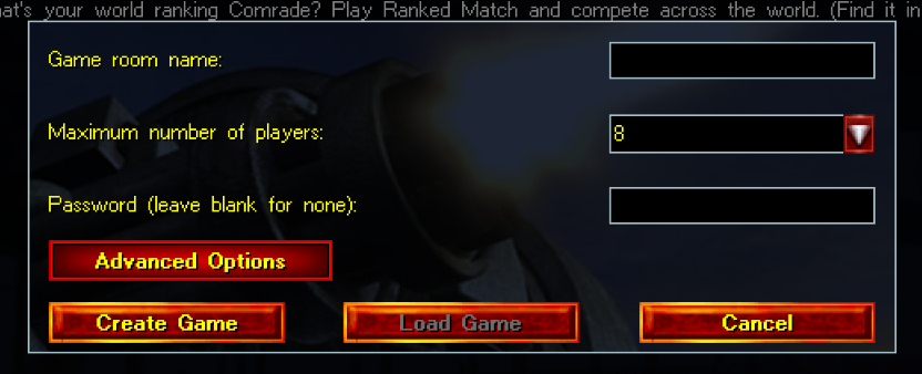 Game creation dialogue loses it's border when tunnel server selection is used. · Issue #104 ...