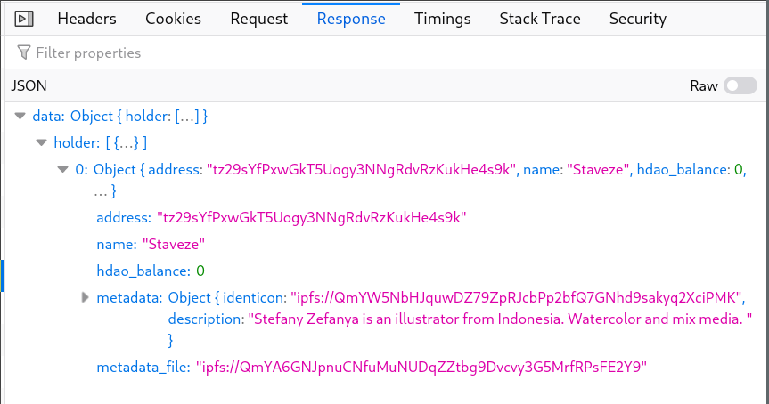 [feat] investigate the possibility to remove the ipfs call for profile identicon and description ...