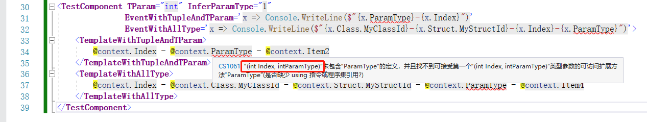 Blazor Razor Generate Wrong Code When Using Infered Type Param Valuetuple · Issue 7106