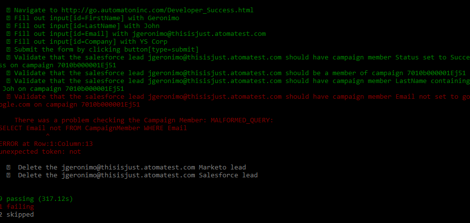 Campaign Member Test Is Failing When Using Not Set To Operator · Issue 42 · Run Crank Cog