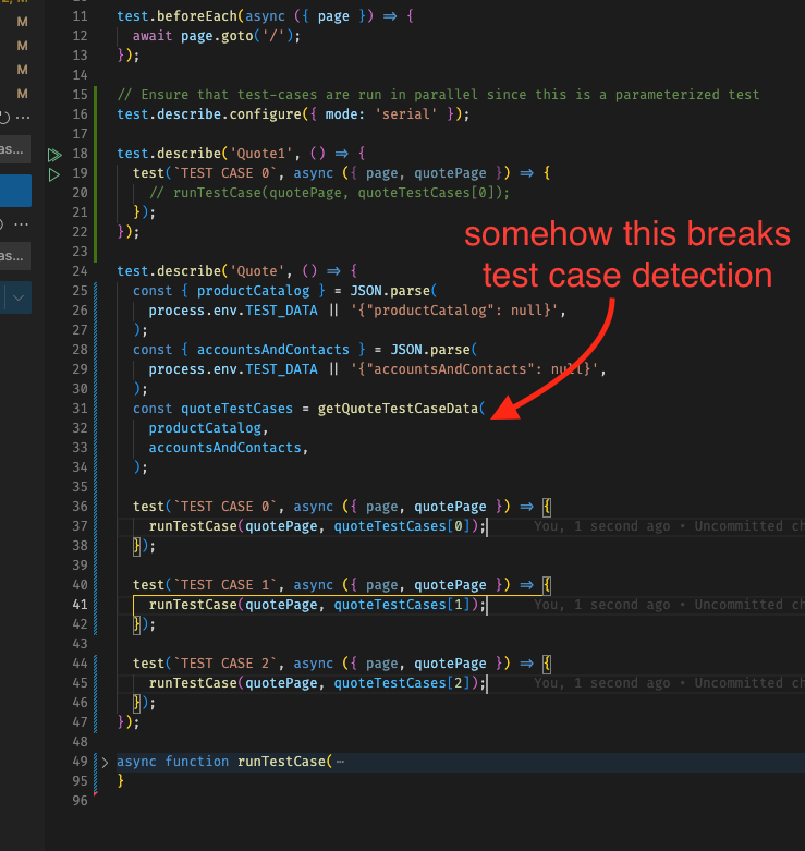 Bug Run Icon Not Showing For Paramaterized Tests · Issue 19526 · Microsoftplaywright · Github