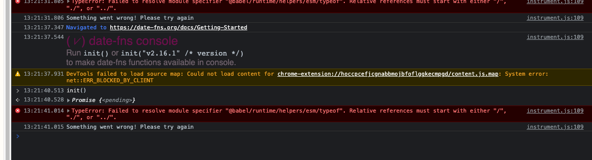 init() in browser devtools is broken · Issue #3430 · date-fns/date-fns · GitHub