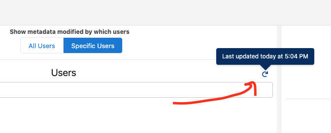 The filter to show the metadata mdified by specific user doesn't work · jetstreamapp jetstream ...