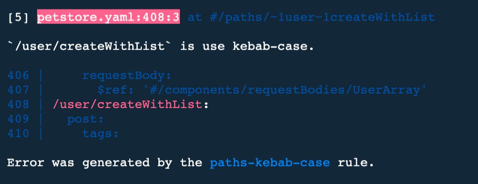 Wrong Paths Kebab Case Rule Message · Issue 296 · Redocly Redocly Cli · Github