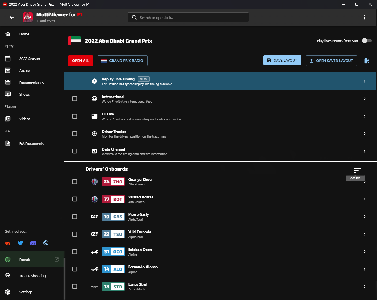 More ways to sort the available driver onboard streams in the race stream selection thing ...