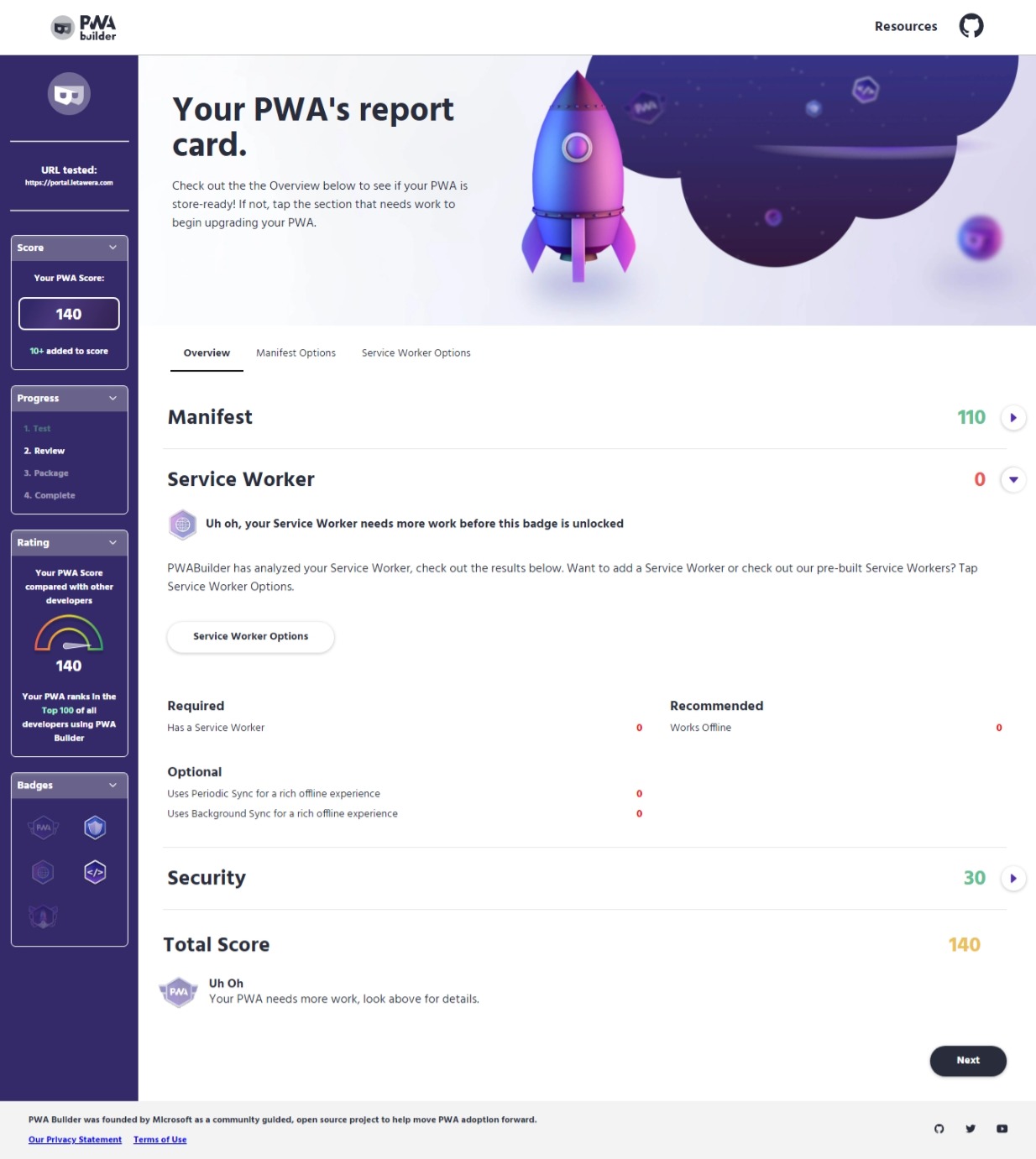 pwabuilder-sw.js is not created when generating base files. · Issue #1928 · pwa-builder ...