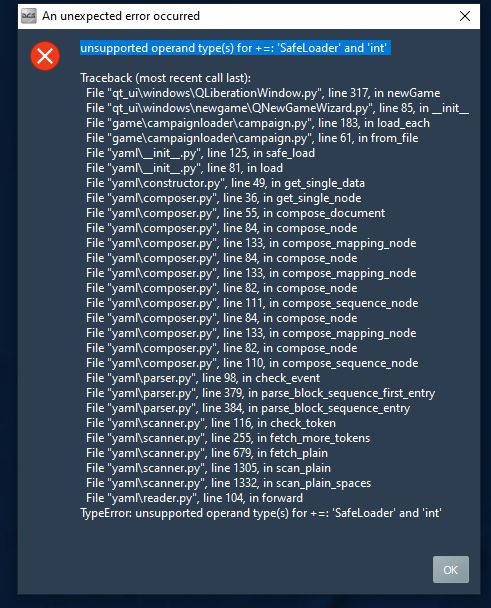 unsupported operand type(s) for +=: 'SafeLoader' and 'int' · Issue ...