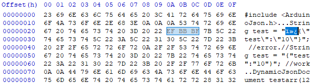 Deseralizejson Returns Invalid Input On Equals Strings · Issue 1148 · Bblanchonarduinojson