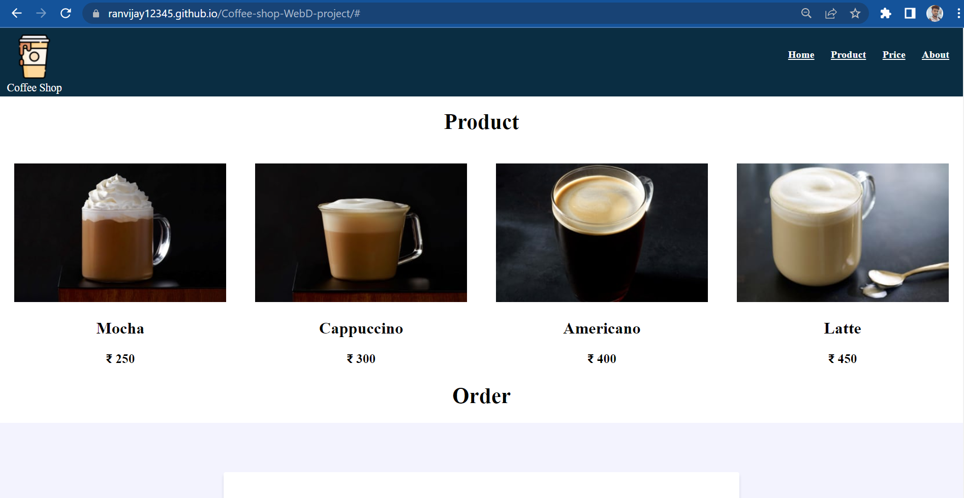 GitHub - ranvijay12345/Coffee-shop-WebD-project: This is basically a ...