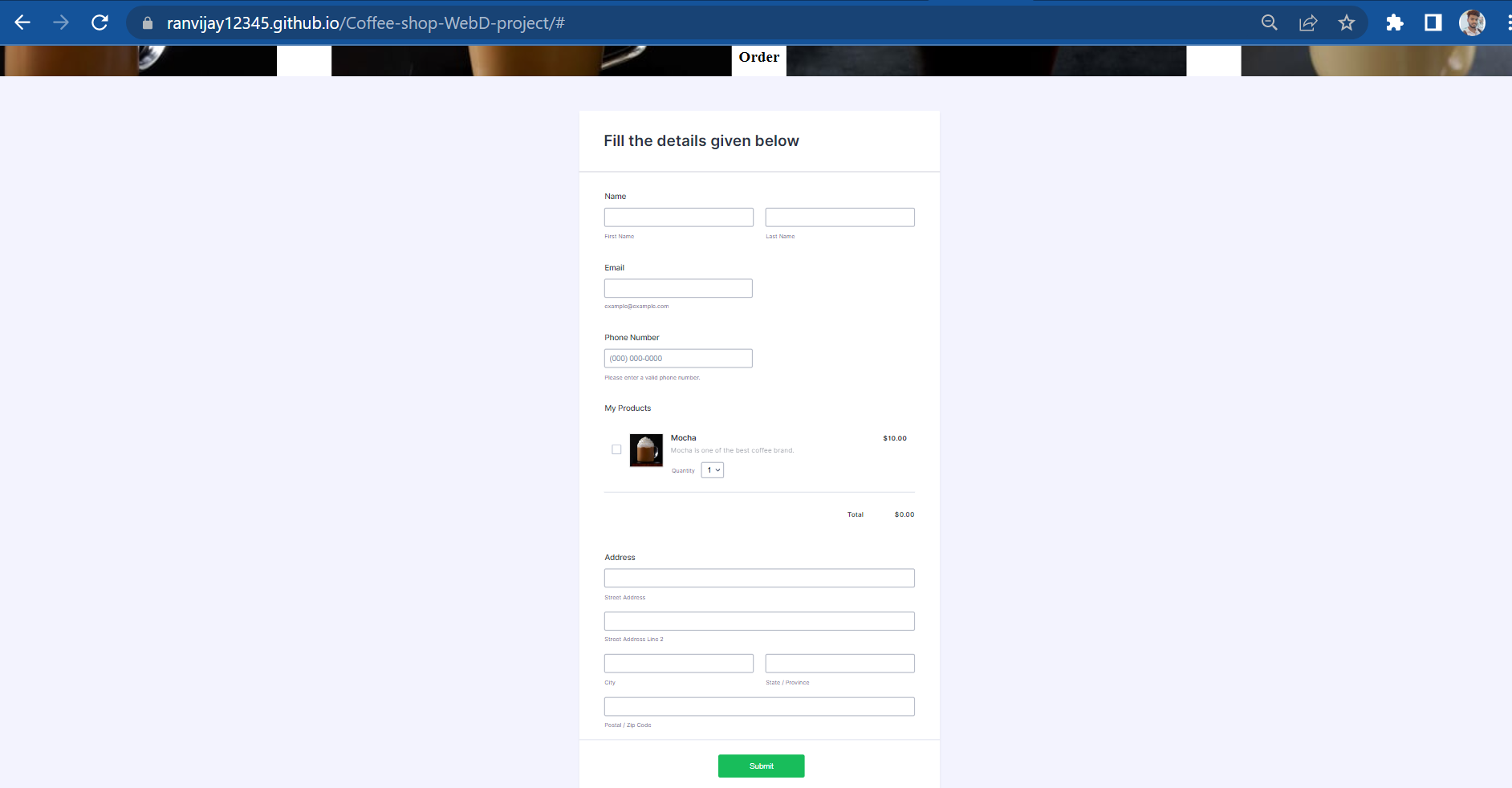 GitHub - ranvijay12345/Coffee-shop-WebD-project: This is basically a ...